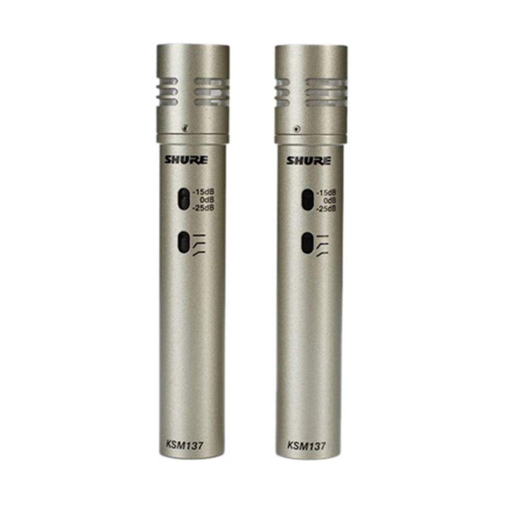 Shure KSM137/SL Small-diaphragm Condenser Microphone - Stereo Pair ...