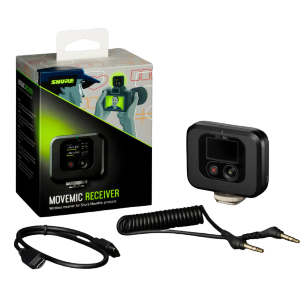 Shure MoveMic Wireless Microphone Receiver for Cameras & Mobile Devices ...