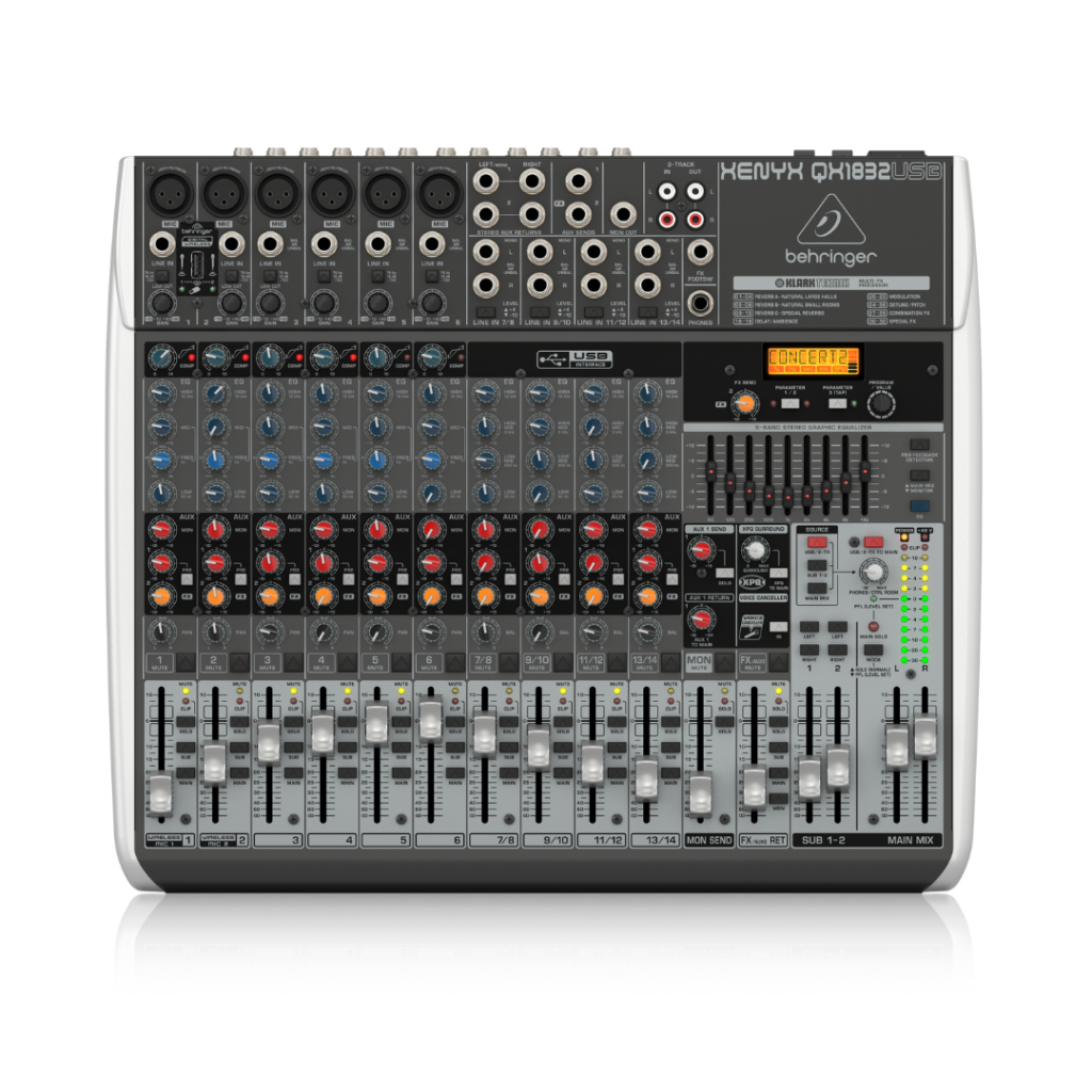 Behringer Xenyx QX1832USB Mixer with USB and Effects - Talentz