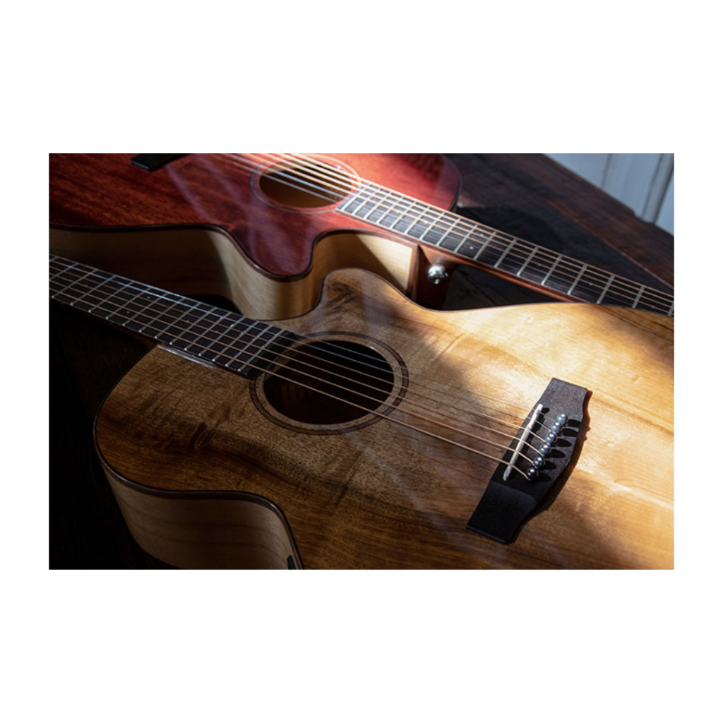 Cort SFX-Myrtlewood NAT Venetian Model Cutaway Body Acoustic Electric Guitar - Talentz