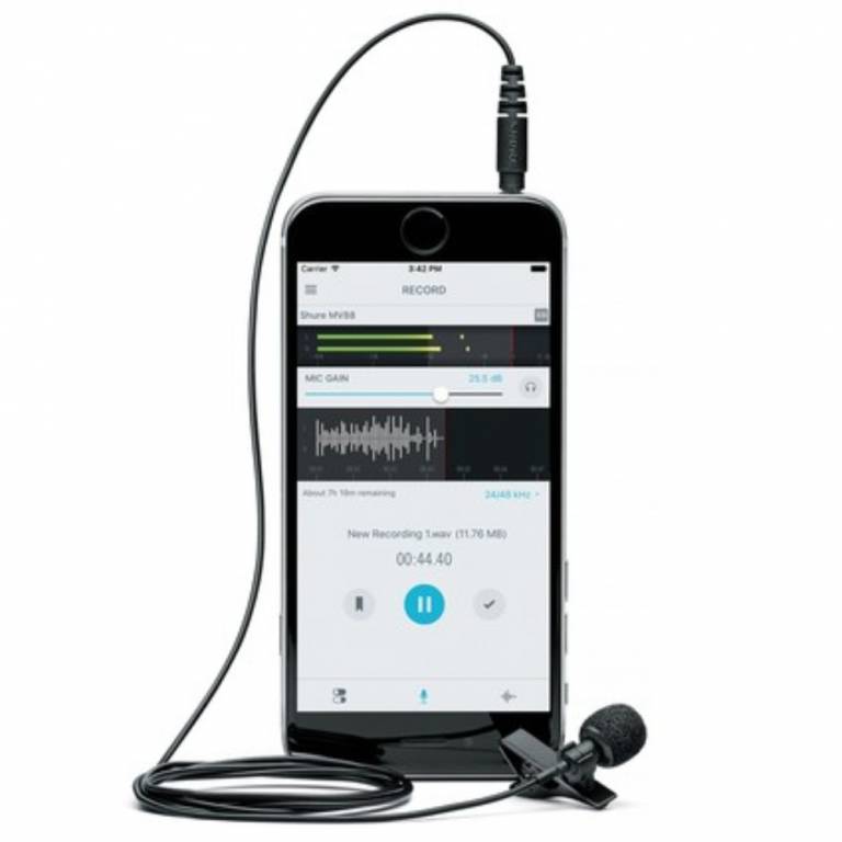 Shure Motiv MVL Lavalier Microphone for Mobile Devices - Talentz